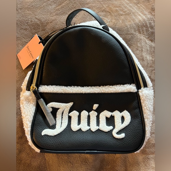 Juicy Couture | Bags | Juicy Couture Mini Sherpa Backpack | Poshmark
